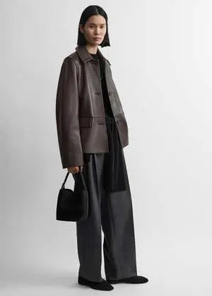 TOTEME Small Belted Suede Tote