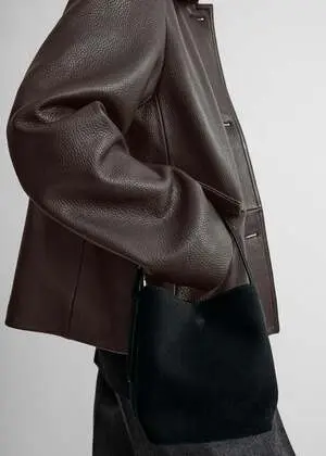 TOTEME Small Belted Suede Tote