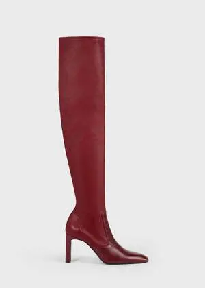 TOTEME Nappa Over-the-knee Boots - Cherry