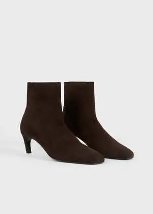 TOTEME Soft Suede Ankle Boots