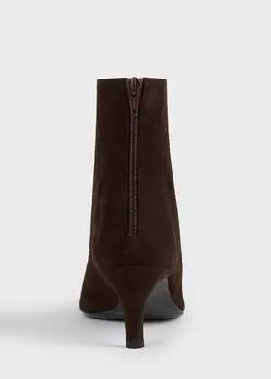 TOTEME Soft Suede Ankle Boots