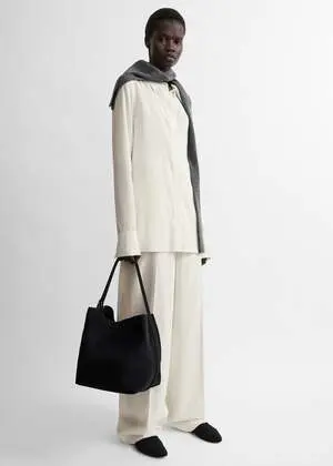 TOTEME Medium Belted Suede Tote