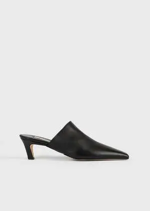 TOTEME Soft Nappa Mules - Black