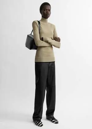 TOTEME Fitted Ribbed Top - Sage