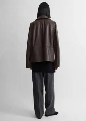 TOTEME Grained Leather Jacket