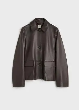TOTEME Grained Leather Jacket