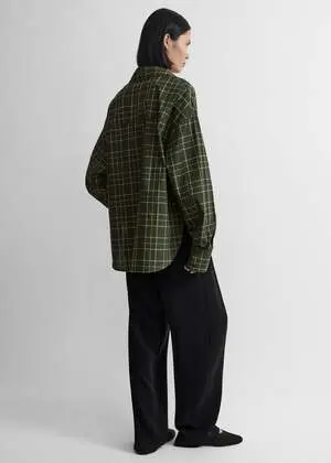 TOTEME Boxy Shirt Pine/popcorn