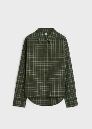 TOTEME Boxy Shirt Pine/popcorn