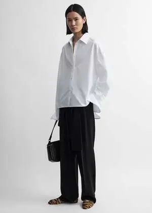 TOTEME Boxy Poplin Shirt - White