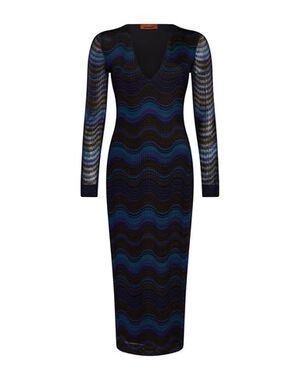 Missoni Midi Dress Size Viscose - Blue