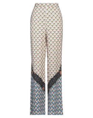 Etro Pants Ivory Size Viscose, Elastane - White