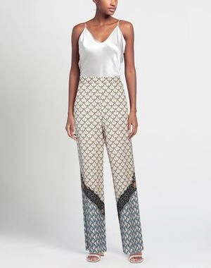 Etro Pants Ivory Size Viscose, Elastane