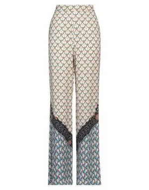 Etro Pants Ivory Size Viscose, Elastane