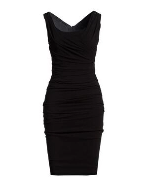Dolce & Gabbana Midi Dress Size Virgin Wool, Polyamide, Elastane - Black