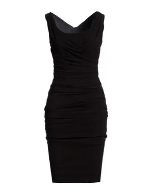 Dolce & Gabbana Midi Dress Size Virgin Wool, Polyamide, Elastane