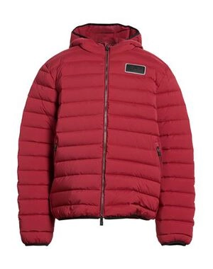EA7 Puffer Burgundy Size Polyester, Elastane - Red