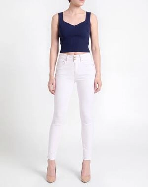 Guess Jeans Ivory Size Cotton, Elastomultiester, Elastane