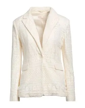 Liu Jo Jacket Ivory Size Cotton, Polyamide, Elastane