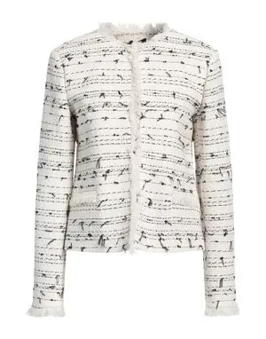 Liu Jo Jacket Ivory Size Cotton, Acrylic, Polyamide