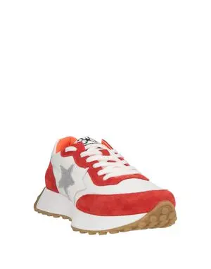 2STAR Sneakers Size Leather, Textile Fibers