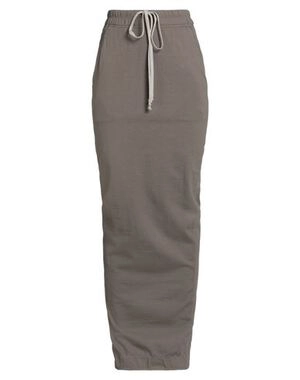 Rick Owens Maxi Skirt Size Cotton, Elastane - Grey