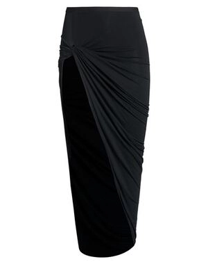 Rick Owens Maxi Skirt Size Modal, Cashmere, Elastane - Black