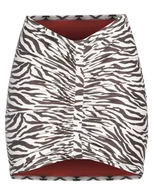 REINA OLGA Polyamide Econyl Tiger Stripes Mini Skirt