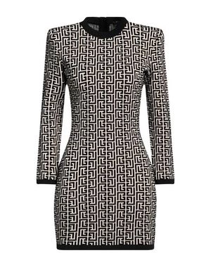 Balmain Mini Dress Size Wool, Viscose, Polyamide, Elastane - Black