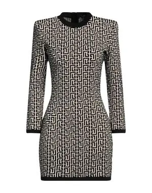 Balmain Mini Dress Size Wool, Viscose, Polyamide, Elastane