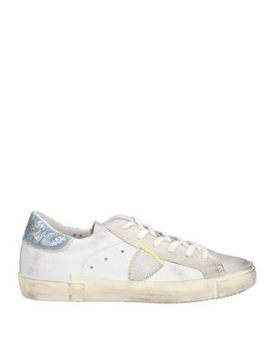 Philippe Model Sneakers Size Leather, Textile Fibers - Silver
