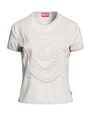 DIESEL® T-shirt Khaki Size Cotton, Elastane - Beige