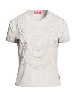 DIESEL® T-shirt Khaki Size Cotton, Elastane