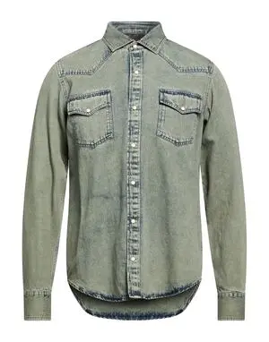 MOORER Denim Shirt Size Cotton, Linen