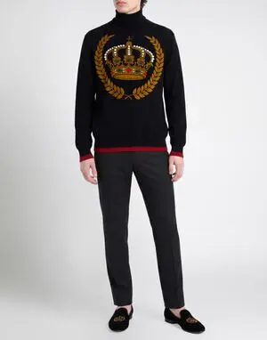 Dolce & Gabbana Turtleneck Size Cashmere, Virgin Wool