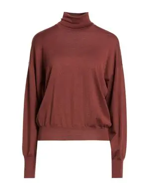 Peserico Turtleneck Brick Size Virgin Wool