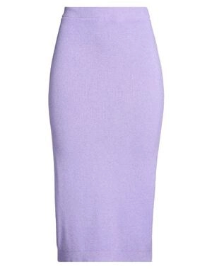 SUSY-MIX Midi Skirt Lilac Size Viscose, Polyester, Polyamide - Purple