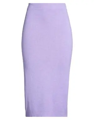 SUSY-MIX Midi Skirt Lilac Size Viscose, Polyester, Polyamide