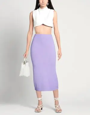 SUSY-MIX Midi Skirt Lilac Size Viscose, Polyester, Polyamide