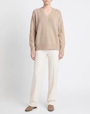 ARAGONA Sweater Charcoal Size Cashmere - Beige