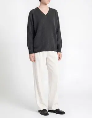 ARAGONA Cashmere Heavy-weight Knit V-neck Sweater