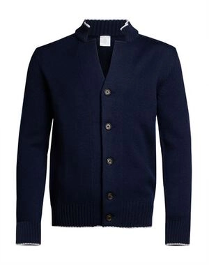 Eleventy Cardigan Size Wool - Navy