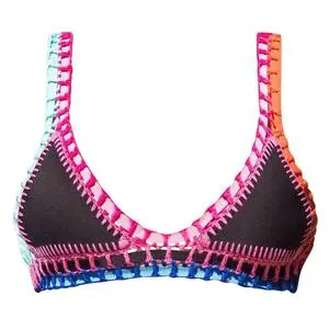 LUXSEA SWIMWEAR Montego Crochet Bikini Top - Black