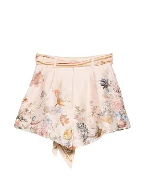 Zimmermann Valiant Printed Shorts
