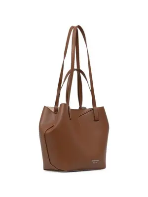 Emporio Armani Small Leather Tote Bag