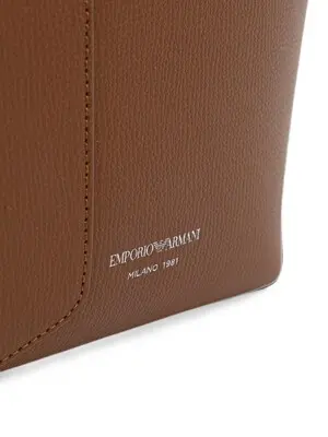 Emporio Armani Small Leather Tote Bag