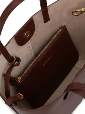 Emporio Armani Small Leather Tote Bag