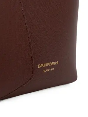 Emporio Armani Small Leather Tote Bag