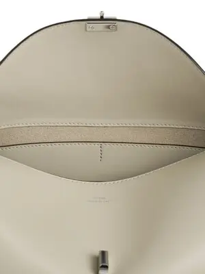 TOTEME T-lock Leather Shoulder Bag - Beige