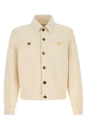 Valentino Garavani Ivory Denim Jacket - White