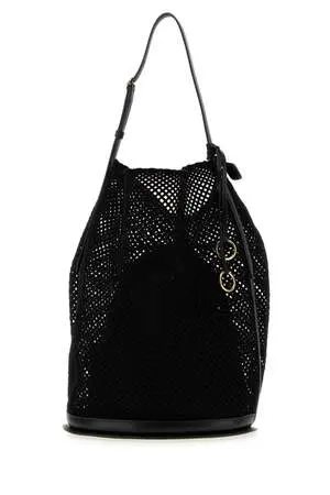 Alaïa Mesh Large Hip Bucket Bag